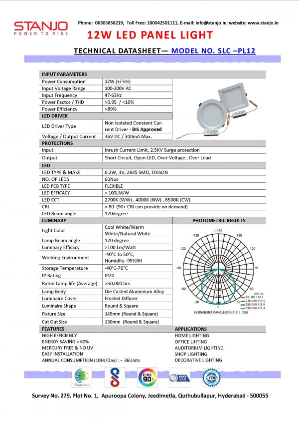 Buy Panel Light | Led Panel Lights Manufacturers in Hyderabad, India ...